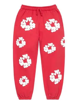 DENIM TEARS Cotton Wreath Sweatpants - Red