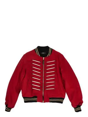 Amiri Wool-blend "forever" Stitched Bomber Jacket - Red