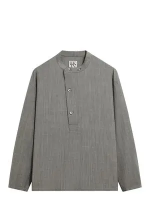 Kith Tropical Wool Leven Shirt Melange - Grey