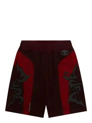 AAPE Embroide Sweat Shorts /light - Red