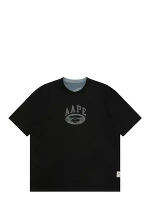 AAPE Moonface Logo Tee - Black