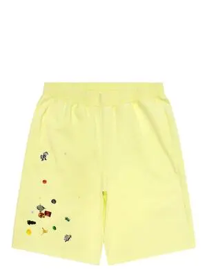 AAPE Sticker Print Sweat Shorts /light - Green