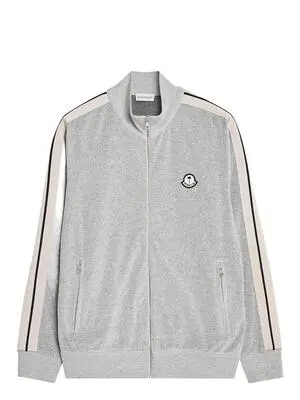 Palm Angels X Moncler Zip Up Cardigan 'light - Grey