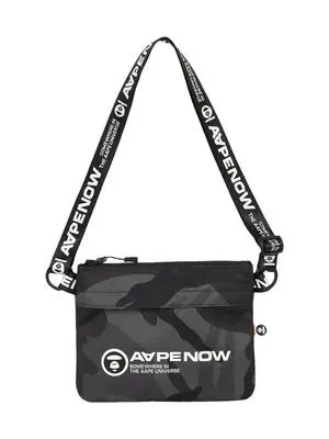 AAPE Camo Crossbody Bag - Black