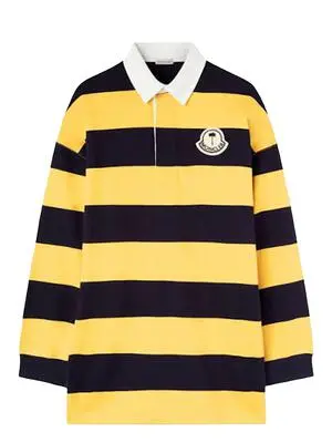 Palm Angels X Moncler Long-sleeve Polo - Yellow