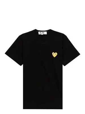 Play Comme Des Garcon Mini Heart Tee - Black