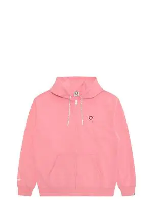 AAPE Now Heart Moonface Zip-up Hoodie - Pink
