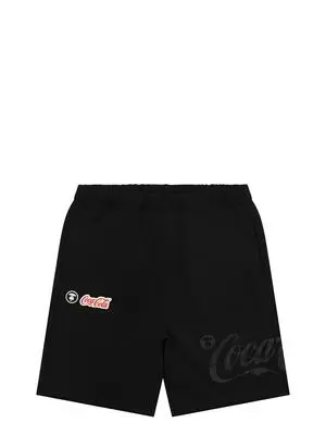 AAPE X Coca Cola Sweat Shorts - Black