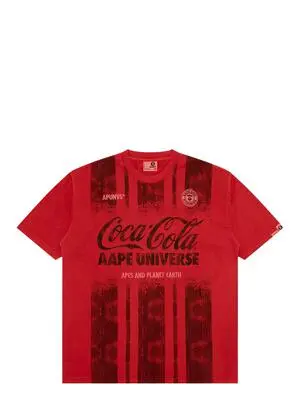 AAPE X Coca Cola Unvs Graphic Tee - Red