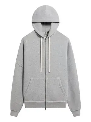 Kith Plush Fleece Hiroshi Zip Front Hoodie - Grey