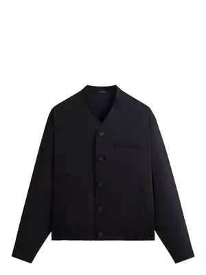 Kith X Giorgio Armani Collarless Bomber Jacket 'admiral - Black