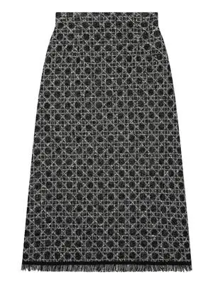 Dior Midi Skirt - Black