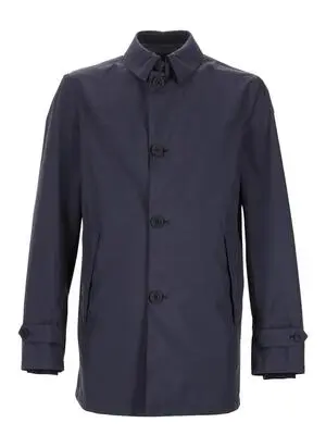Herno Water Repellent Collared Jacket - Blue