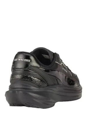 KAT MACONIE Aura Snakeskin-effect Panelled Sneakers - Black