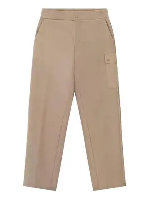 Boggi Milano Joggers In Cotton-blend Scuba B Tech - Neutrals