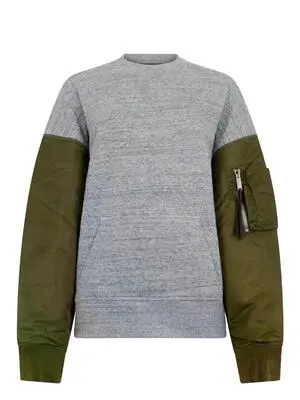 DSQUARED2 Hybrid Melange Field-fit Crew-neck