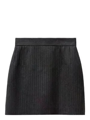 VERSACE Versace Wool Twill Mini Skirt