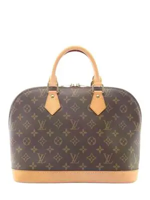LOUIS VUITTON Monogram Alma Pm Tote Bag - Brown