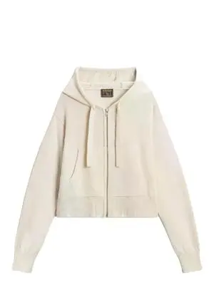 Woolrich Zip-up Hooded Cardigan - Neutrals
