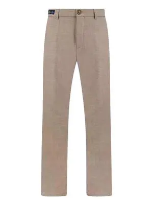 Paul & Shark Bellagio Wool Twill Trousers - Neutrals