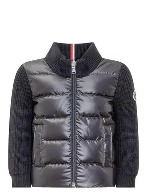 Moncler Premium Down-filled Knit Cardigan - Blu