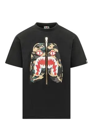 A BATHING APE Graphic Logo T-shirt - Black