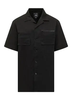 Y3 Cut-out Sleeves Shirt - Black