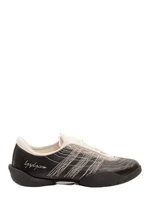 Y3 Regu Embroidered Sneakers - Black