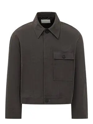 Studio Nicholson Cropped Overshirt Jacket - Ore