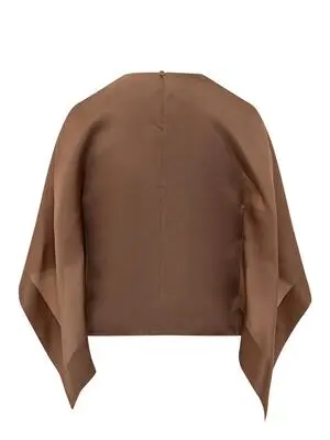 Alberta Ferretti Oversized Chic Button-up Shirt - Marrone