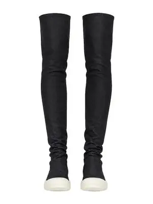 Rick Owens Rick Owens Drkshdw Women's Sculpted Leather Boots Black