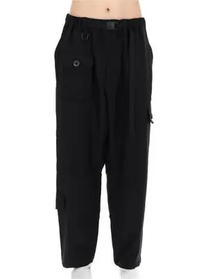 Y3 Mini Print Trousers - Black