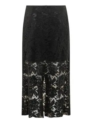 LE SULLY STUDIO Lace Mini Skirt - Nero