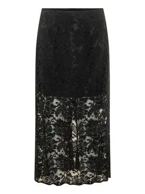 LE SULLY STUDIO Lace Mini Skirt - Nero