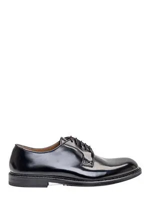 DOUCAL'S Doucal's Leather Lace-Up Shoes Nero