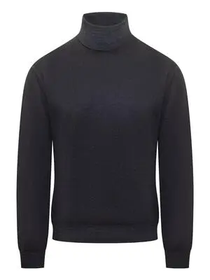FILIPPO DE LAURENTIIS Wool Turtleneck Sweater - Blu