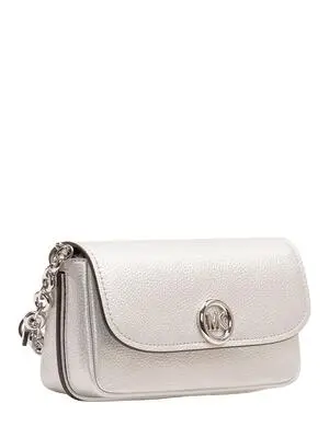 Michael Kors Chain Detail Shoulder Bag - Silver