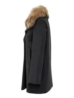AVA ADORE Ava Adore Double-Breasted Overcoat With Voluminous Neck