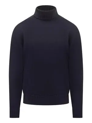 FILIPPO DE LAURENTIIS Wool Turtleneck Sweater - Blu