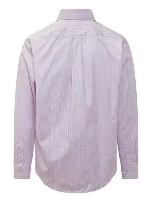 Drole De Monsieur Striped Button-down Shirt - Lavander