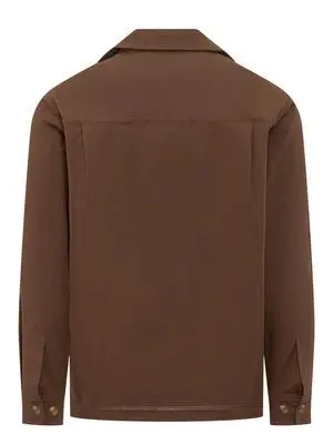 Drole De Monsieur Stylish Shirt With Unique Design - Brown