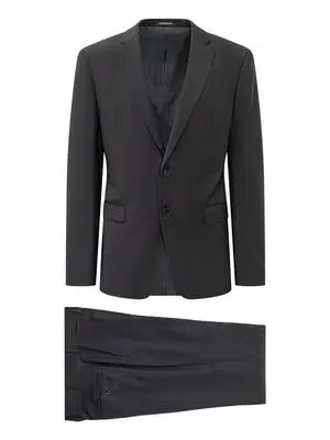 Emporio Armani Wool One-Piece Gown Vulcan
