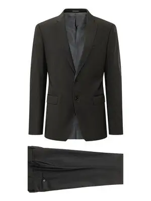 Emporio Armani Single-breasted Cotton Gown - Nero