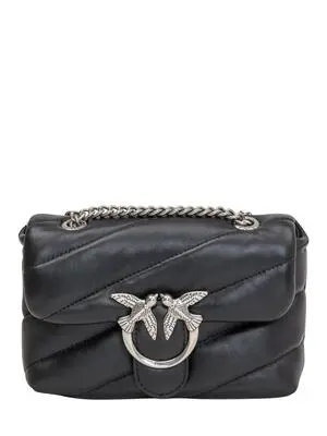 Pinko PINKO Mini Puff Bag Nero Old Silver