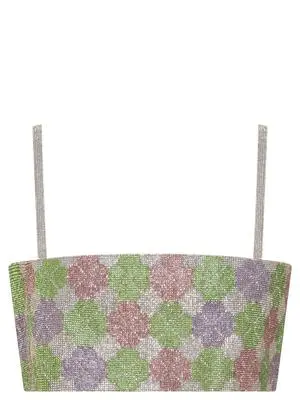 NUE' Mini Rhinestone-embellished Top - Multi