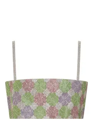 NUE' Nue Mini Rhinestone-embellished Top - Multi