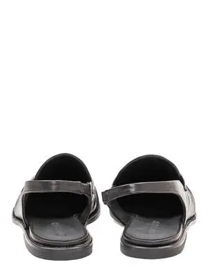 DUCANERO Pleated Detail Loafers - Nero