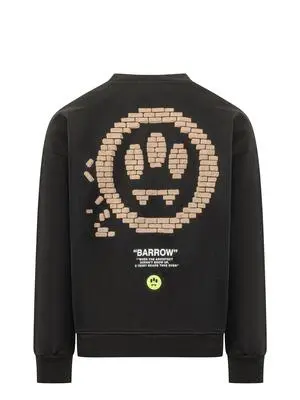 BARROW Graphic Crewneck Sweatshirt - Nero
