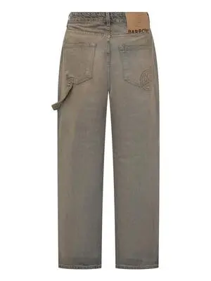 BARROW Vintage-inspired Denim Jeans - Rust Denim