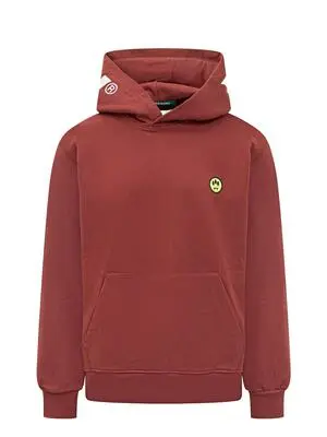 BARROW BARROW Logo Pullover Sweatshirt Bordeaux
